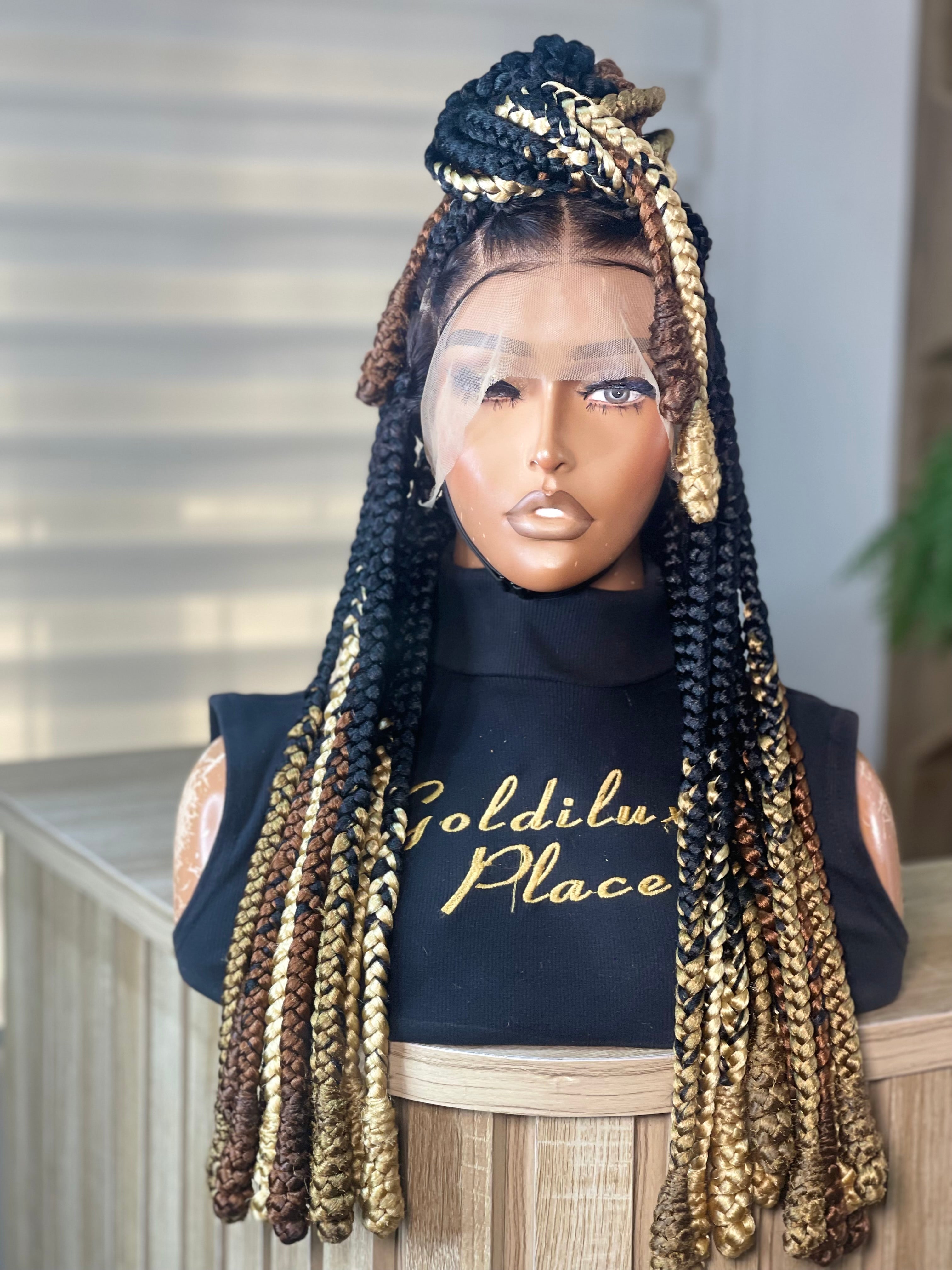 Ciara Knotless Braided Wig – Goldiluxe Place